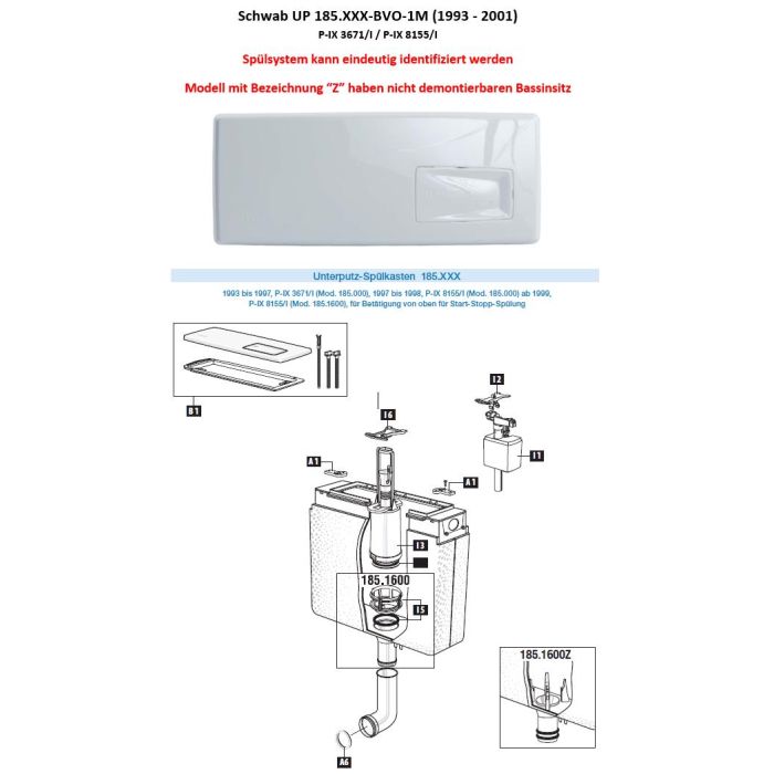 Schwab UP 185.XXX.BVO-1M