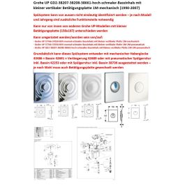 Grohe UP GD2-38207-38208-38661-BVV-hoch-mechanisch-1M mit kleiner ...
